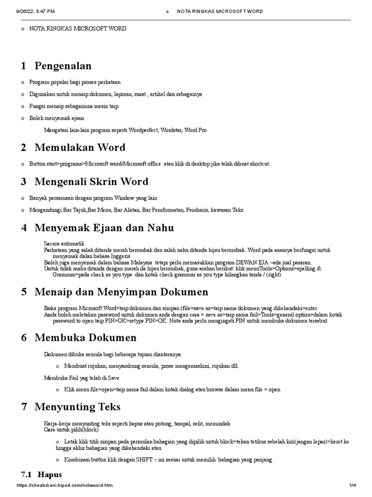 Panduan Lengkap Microsoft Word | PDF | Seni | Komputer