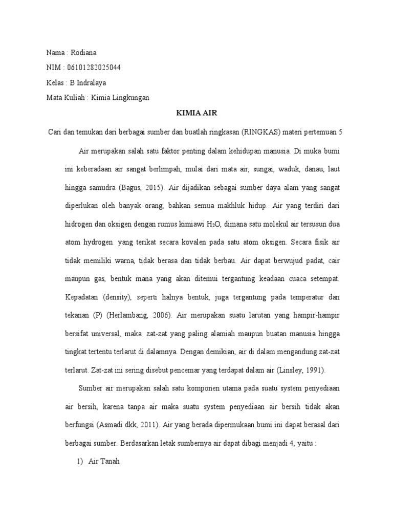 Rodiana - 06101282025044 - Tugas Mandiri Pertemuan 4 | PDF | Sains ...