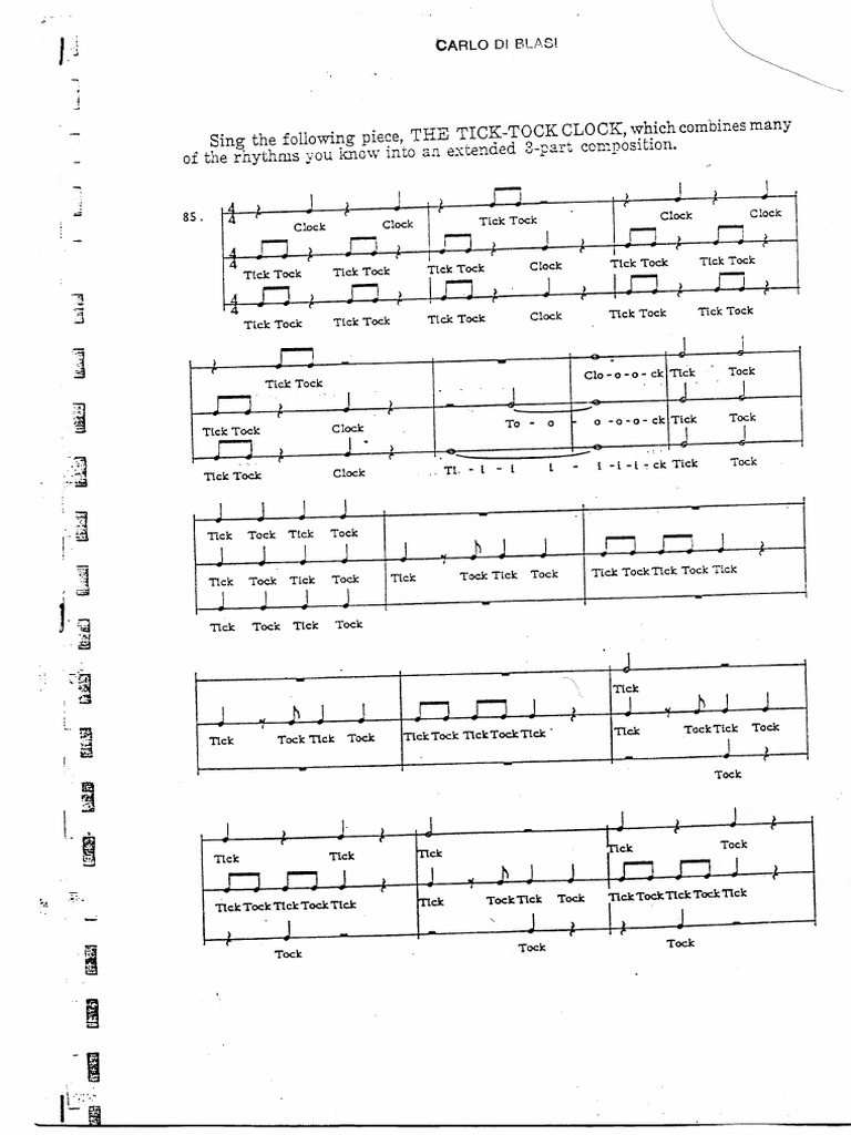 Tick Tock Clock | PDF