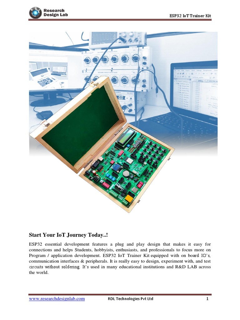 Esp32 Iot Development Trainer Kit | PDF | Internet Of Things | Usb