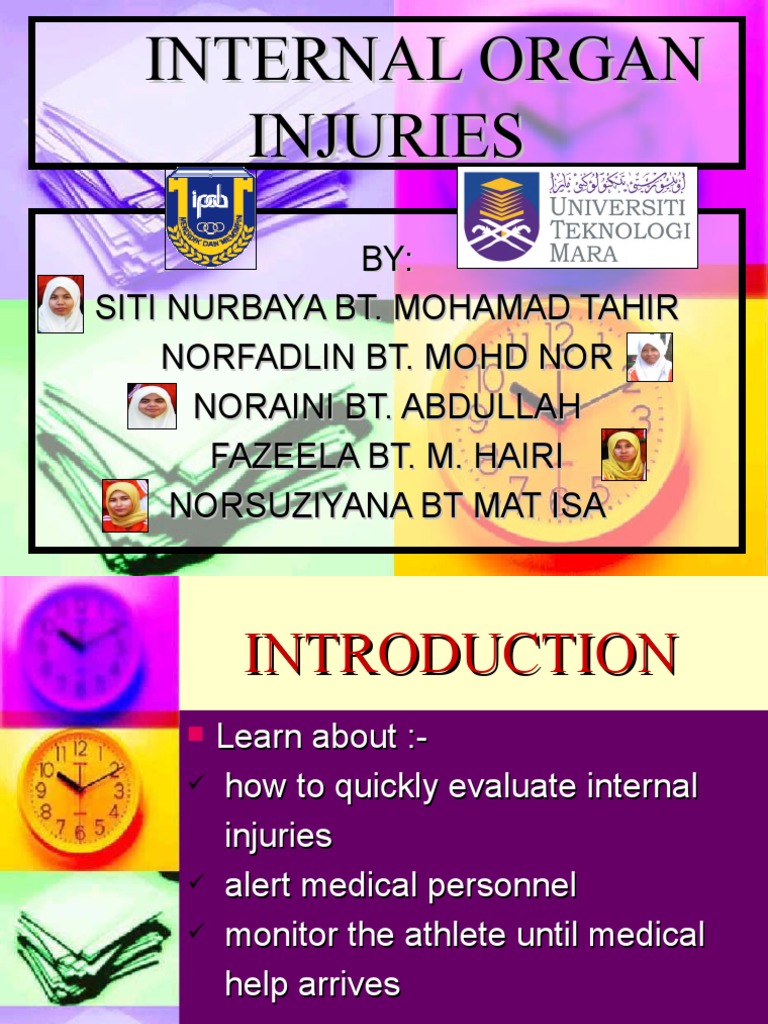 Internal Organ Injuries | PDF | Spleen | Medical Specialties