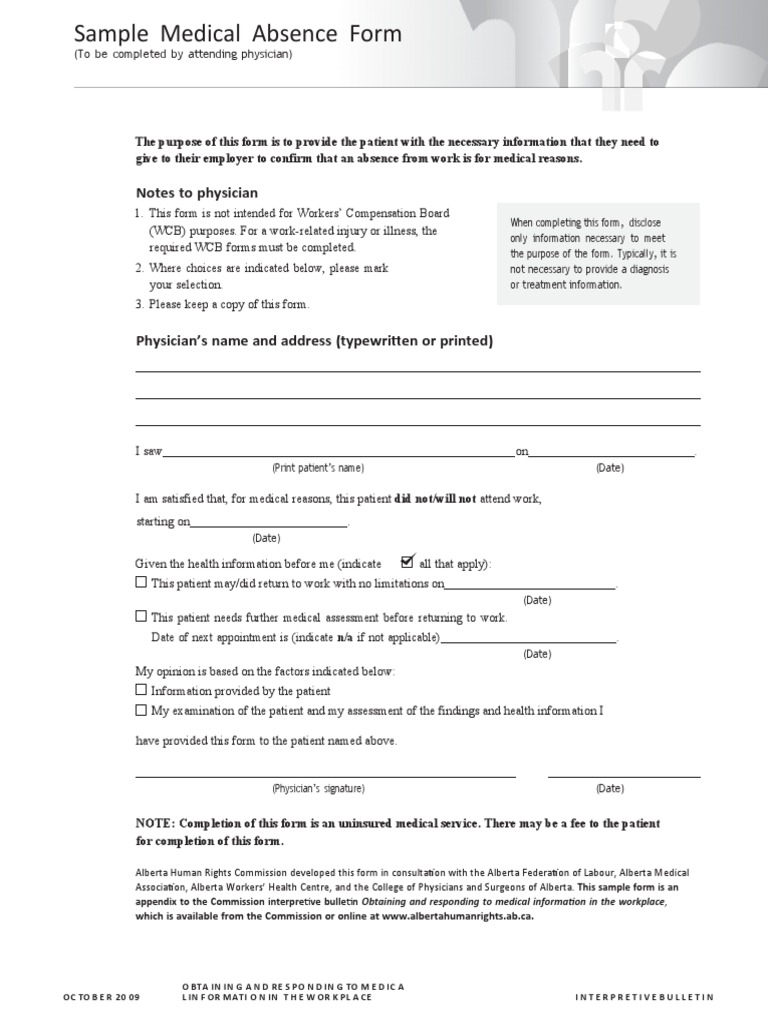 Doctors Note | PDF | Physician | Patient