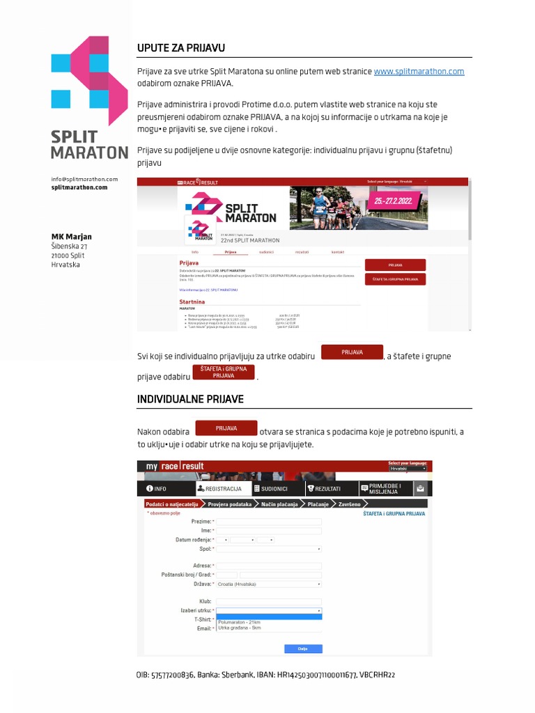 Upute Za Prijavu | PDF