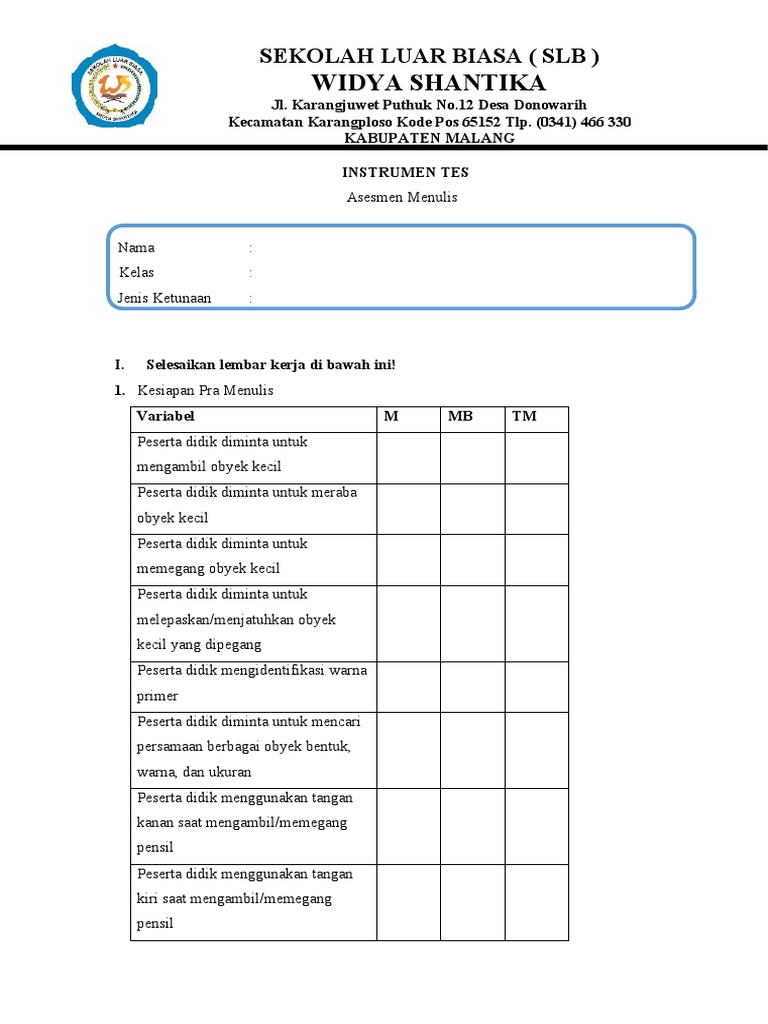 Asesmen Menulis WS 2022-2023 | PDF