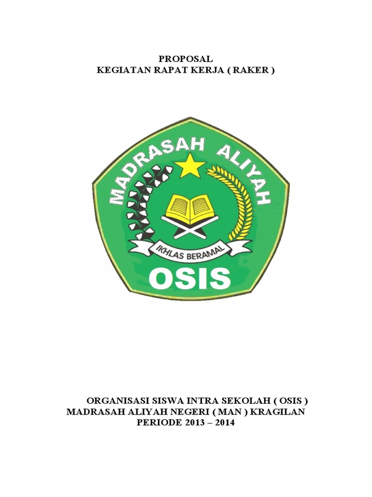 Raker OSIS MAN Kragilan 2013-2014 | PDF