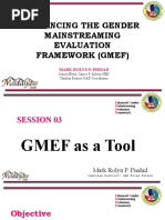 GMEF: Framework for Gender Mainstreaming | PDF | Audit | Gender