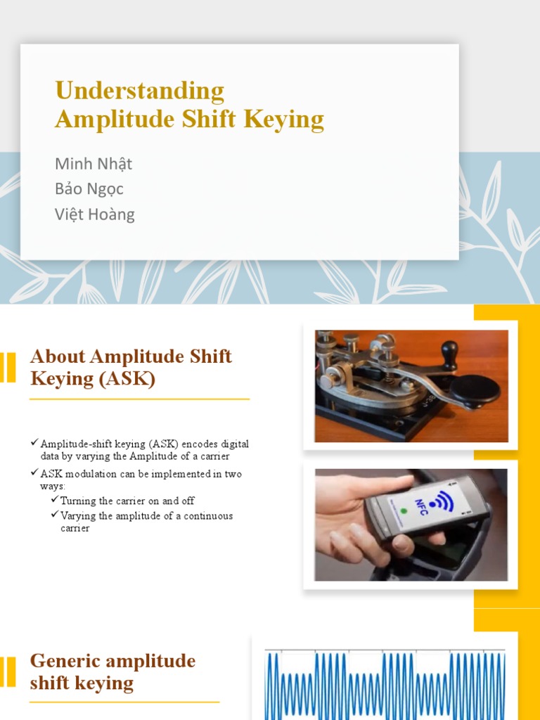 Understanding Amplitude Shift Keying Pdf