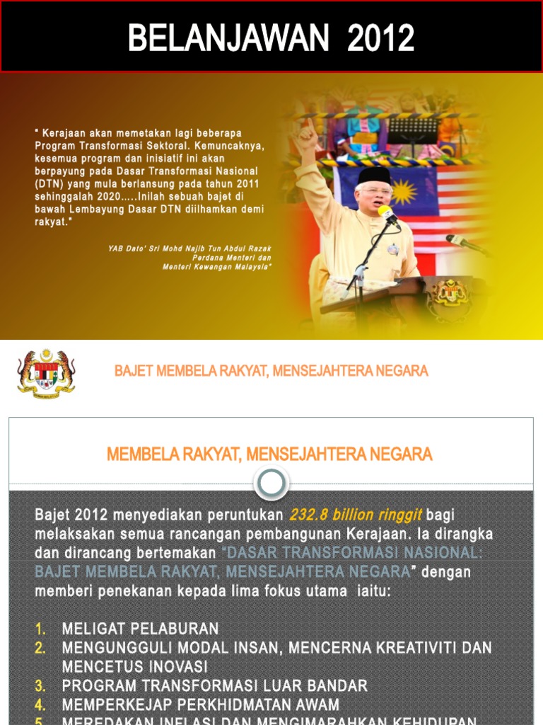 Belanjawan 2012 New Show | PDF
