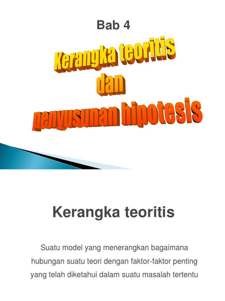 Bab 3 Kerangka Teori Penyusunan Hipotesis Pdf