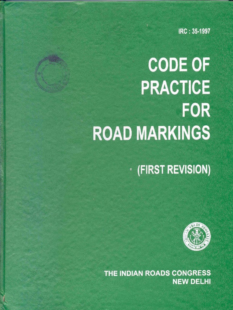 Code For Road Markings - IRC-35-1997 | PDF