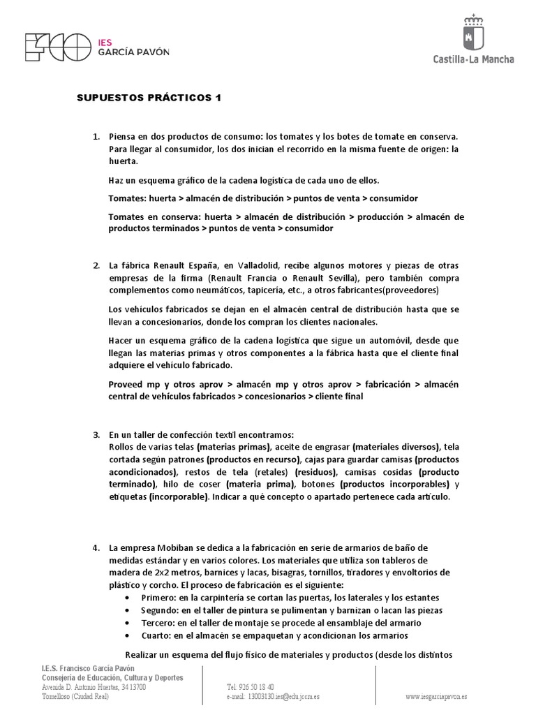 Supuestos Prácticos 1 | PDF