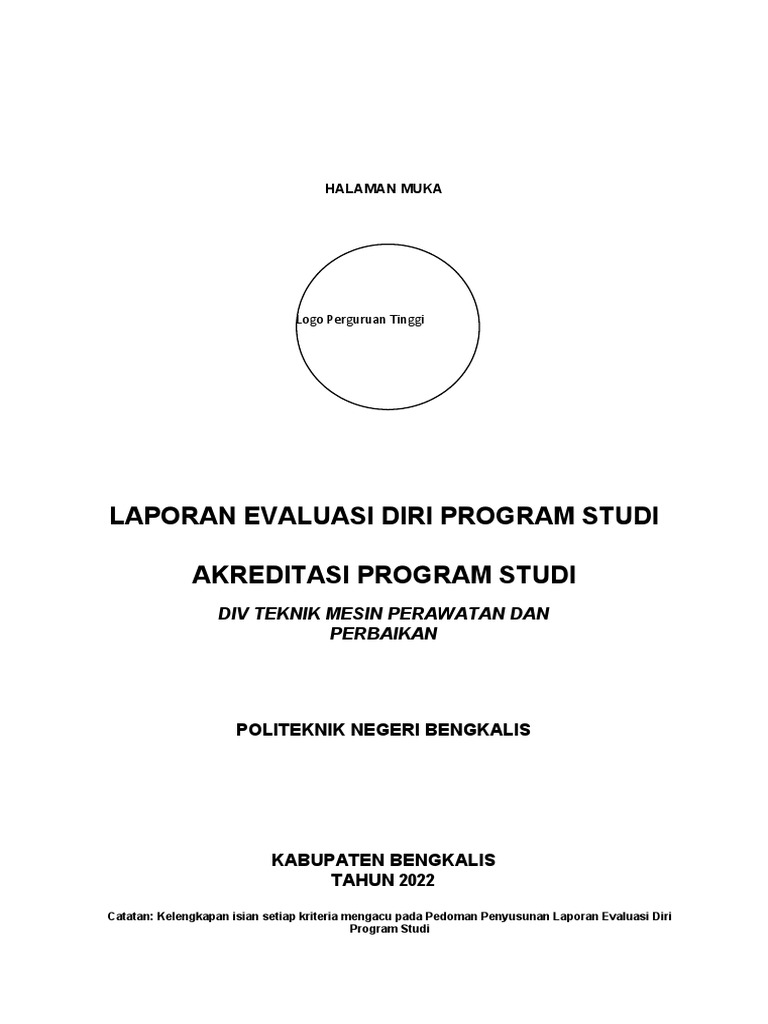 Evaluasi Diri Akreditasi Teknik Mesin | PDF | Karier & Perkembangan ...