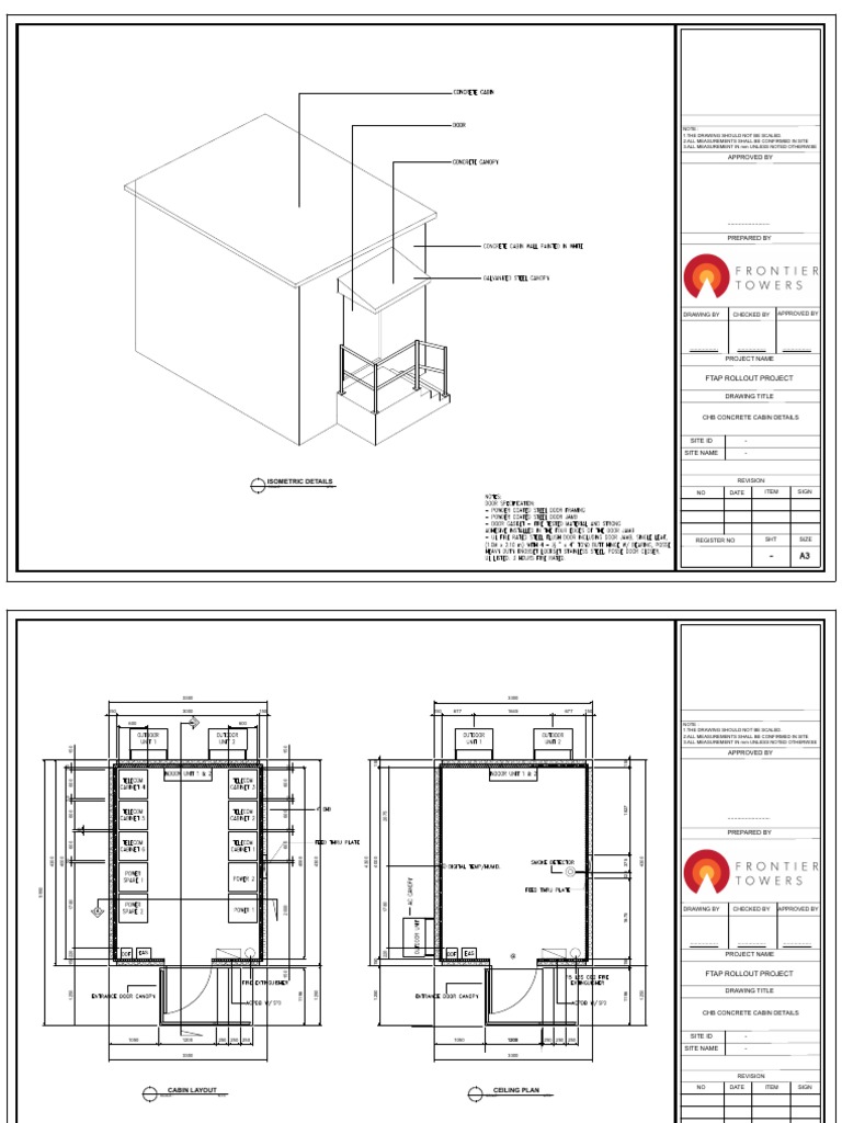 CHB Concrete Cabin Details for FTAP | PDF | Components | Building Materials