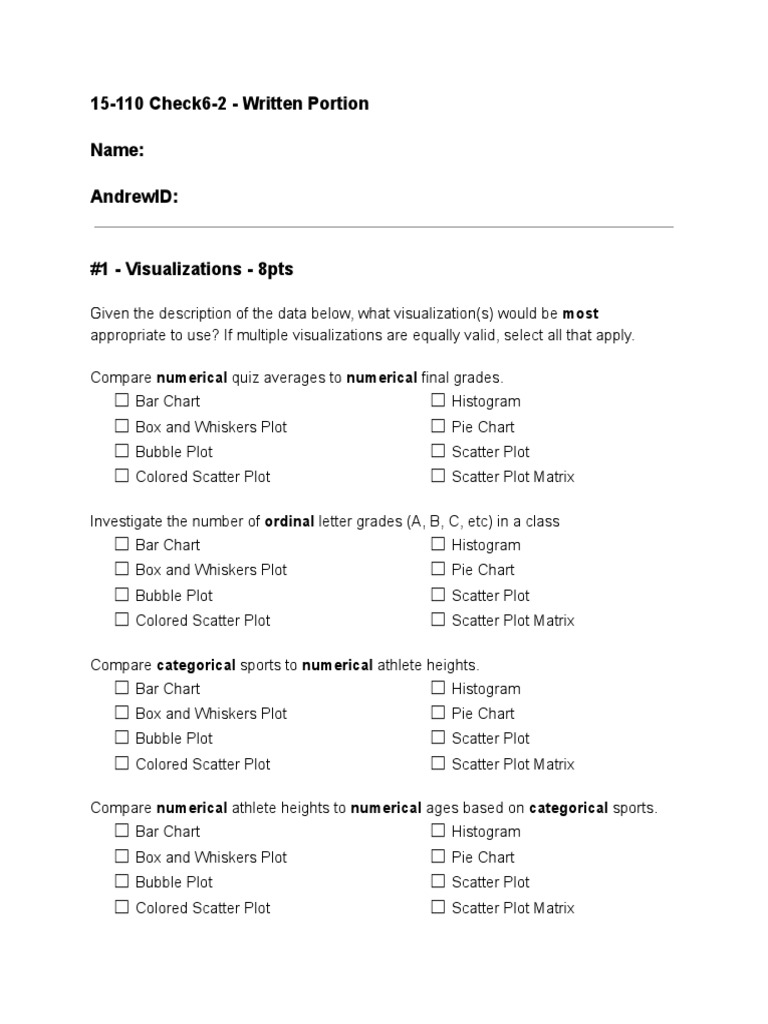 Check6 2 | PDF | Scatter Plot | Applied Mathematics
