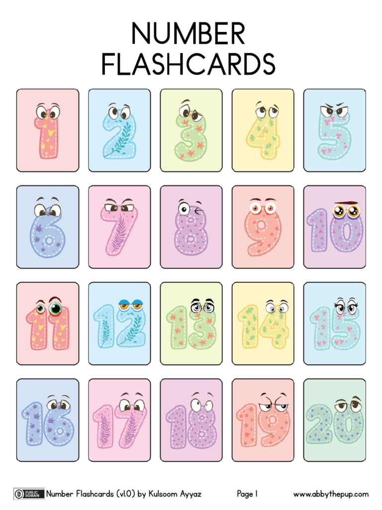 Number Flashcards | PDF