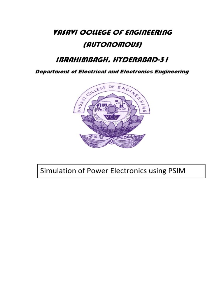 PSIM Power Electronics Simulation Guide | PDF | Rectifier | Electrical ...