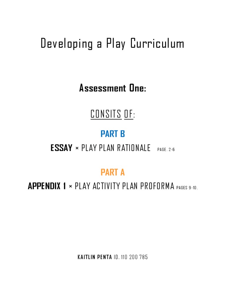 Play Based Curriculum | Download Free PDF | Curriculum | Experience