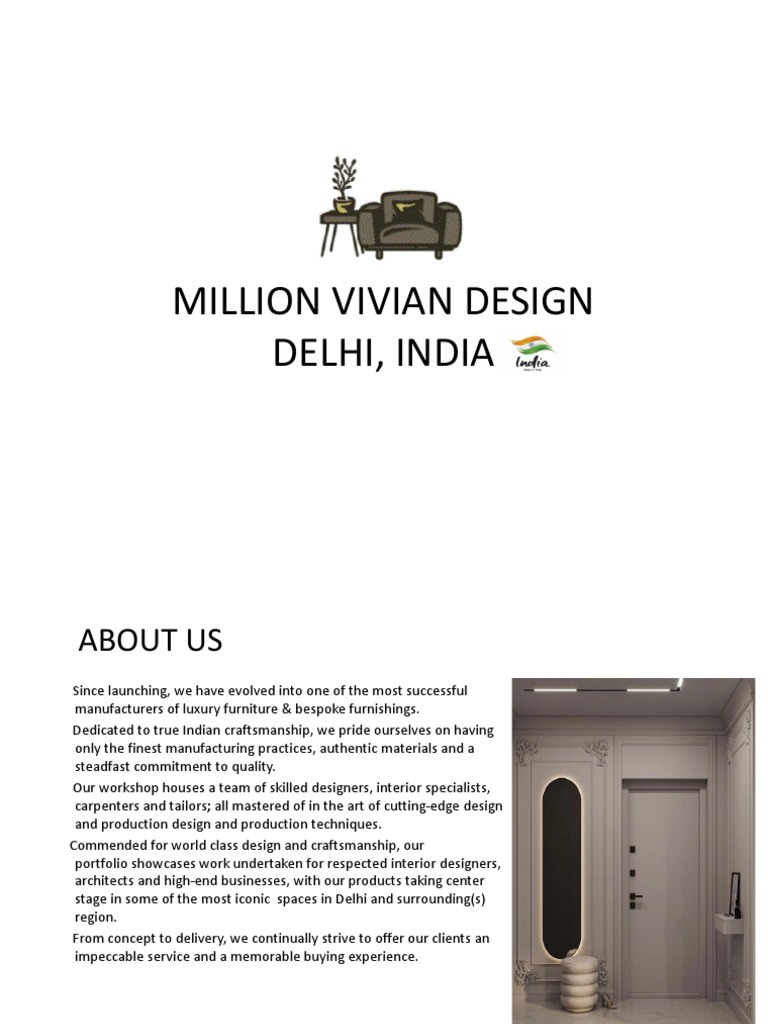 Furniture by Million Vivian Design | PDF