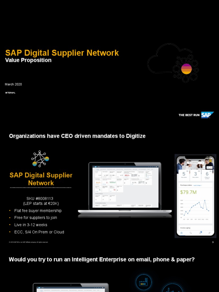 SAP DSN Value Prop Slides | PDF | Software | Computing