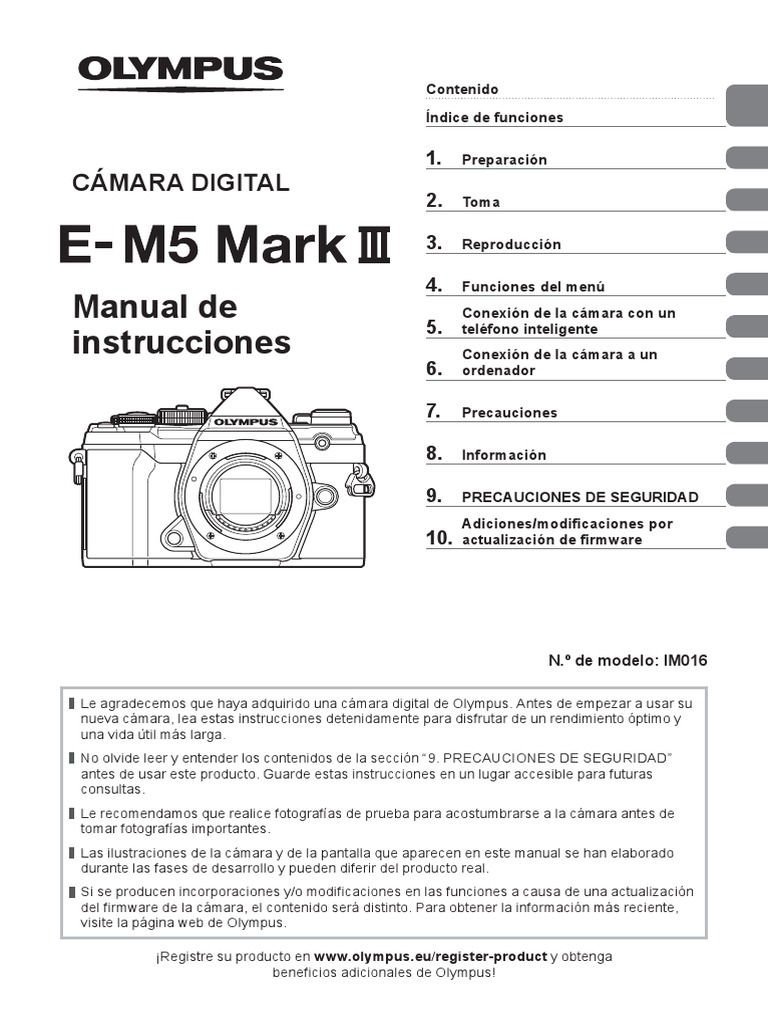 E-M5 Mark III Manual Fw110 Es | PDF | Exposición (fotografía) | Flash ...