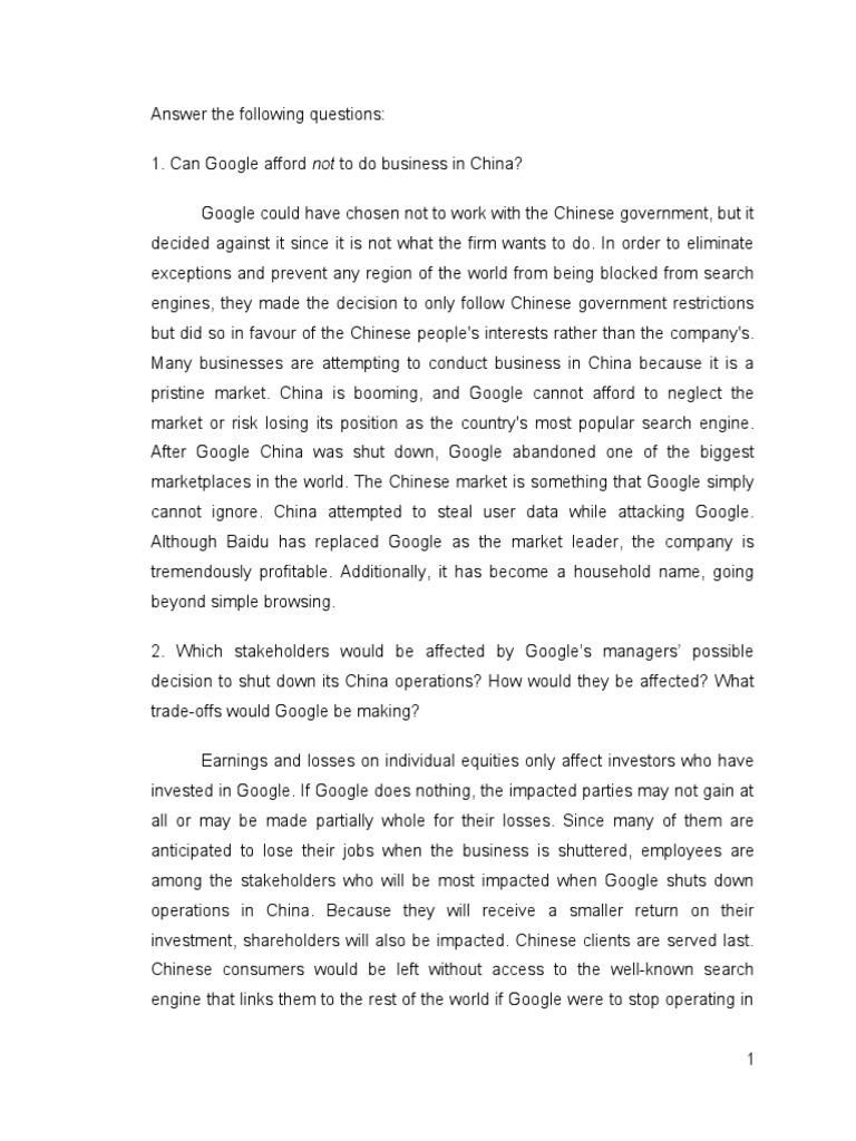 Case Study | PDF | China | World Politics