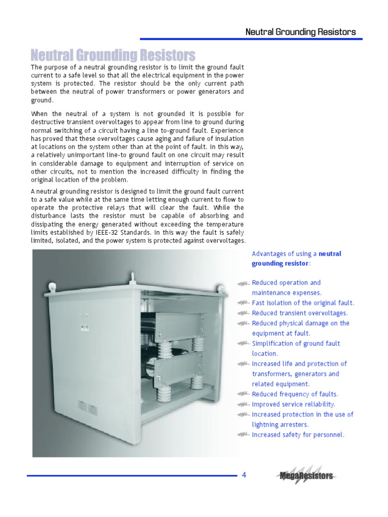 NGR | Resistor | Electric Power System | Free 30-day Trial | Scribd