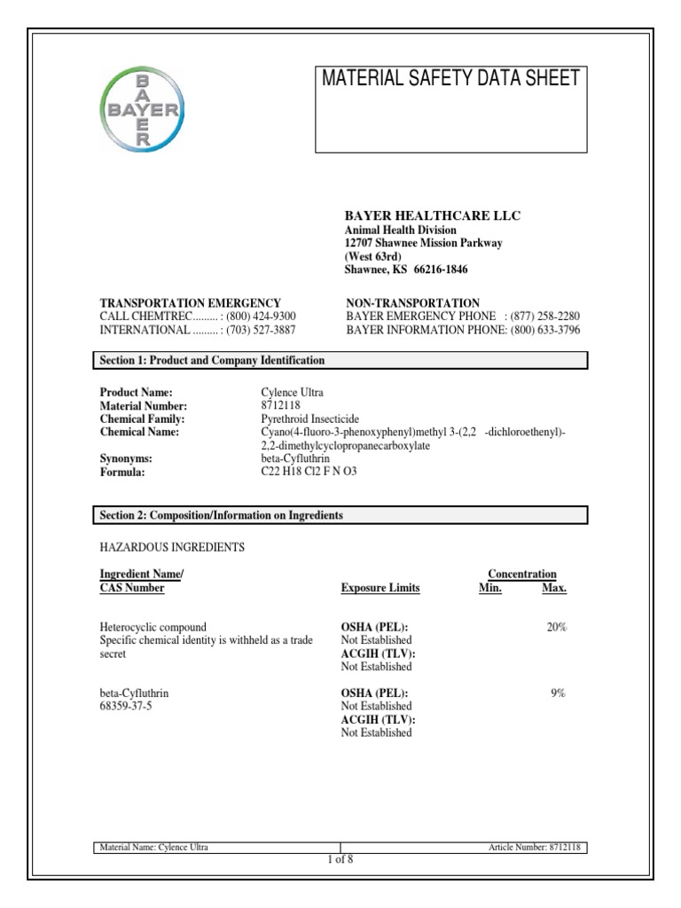Cylence Ultra Ear Tags Overview | PDF | Toxicity | Hazardous Waste