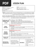 Long Jump Lesson Plan | PDF | Running