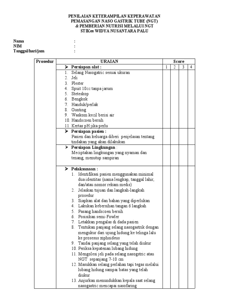 Daftar Tilik NGT | PDF | Sains & Matematika