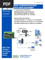 BMS and FMS Cable Schedule Guide | PDF | Building Automation | Physical ...