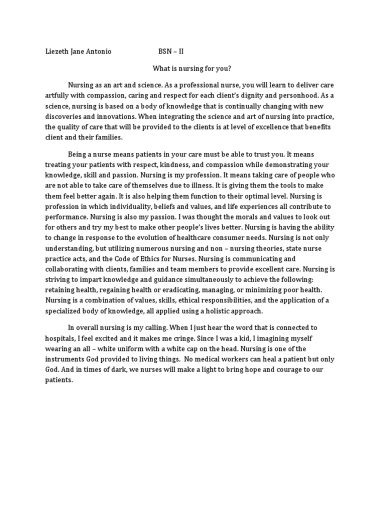 What Is Nursing PDF