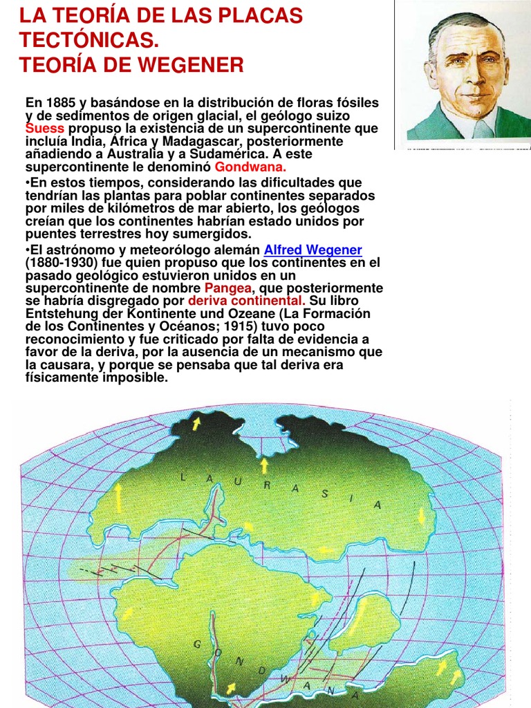 Teoria de Wegener | PDF | Placas tectónicas | Geología