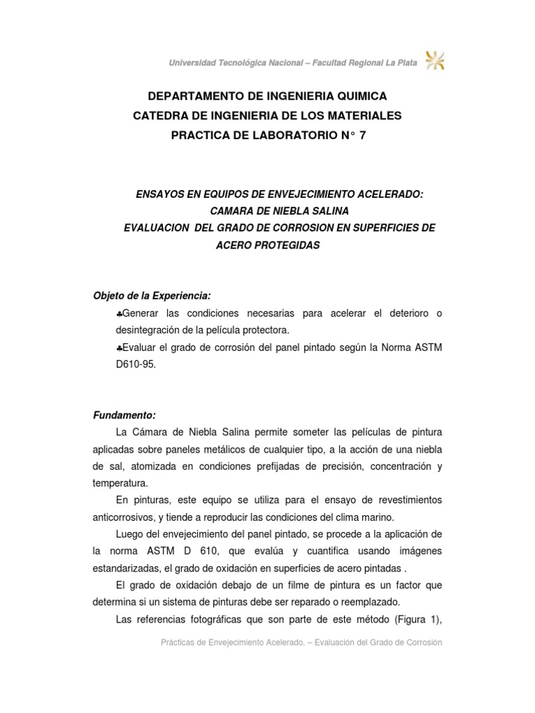 Evaluación de Corrosión ASTM D610 | PDF | Acero | Corrosión