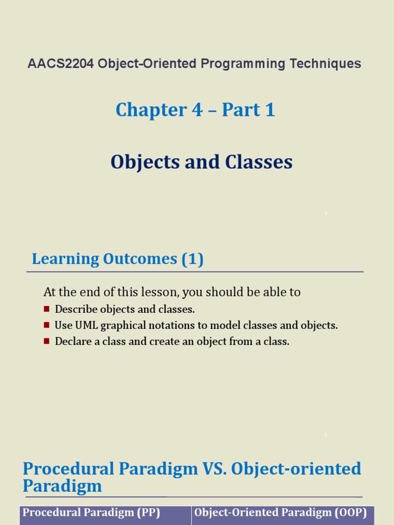 Chapter 4 A Objects And Classes Pdf Programming Constructor Object Oriented Programming 