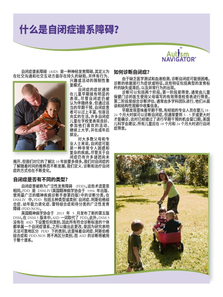 What Is Autism Spectrum Disorder Chinese | PDF