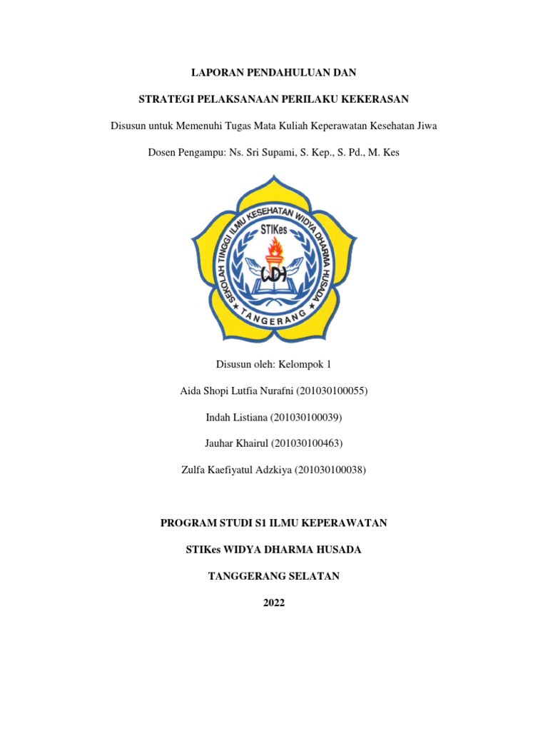 LP SP Perilaku Kekerasan | PDF