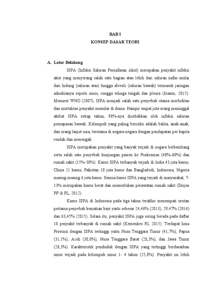 Askep Teori Ispa Kel. 1 | PDF