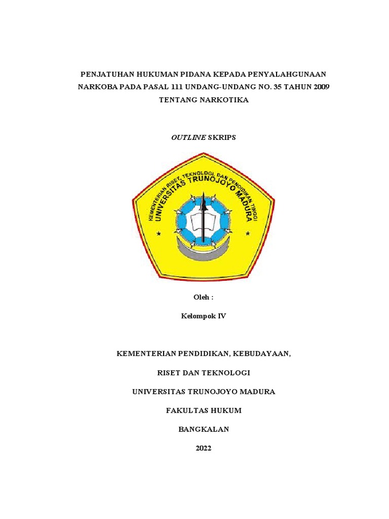 Outline Skripsi Kelompok Iv-4 | PDF