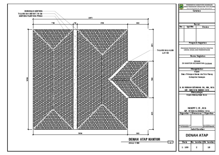 Denah Atap Kantor | PDF