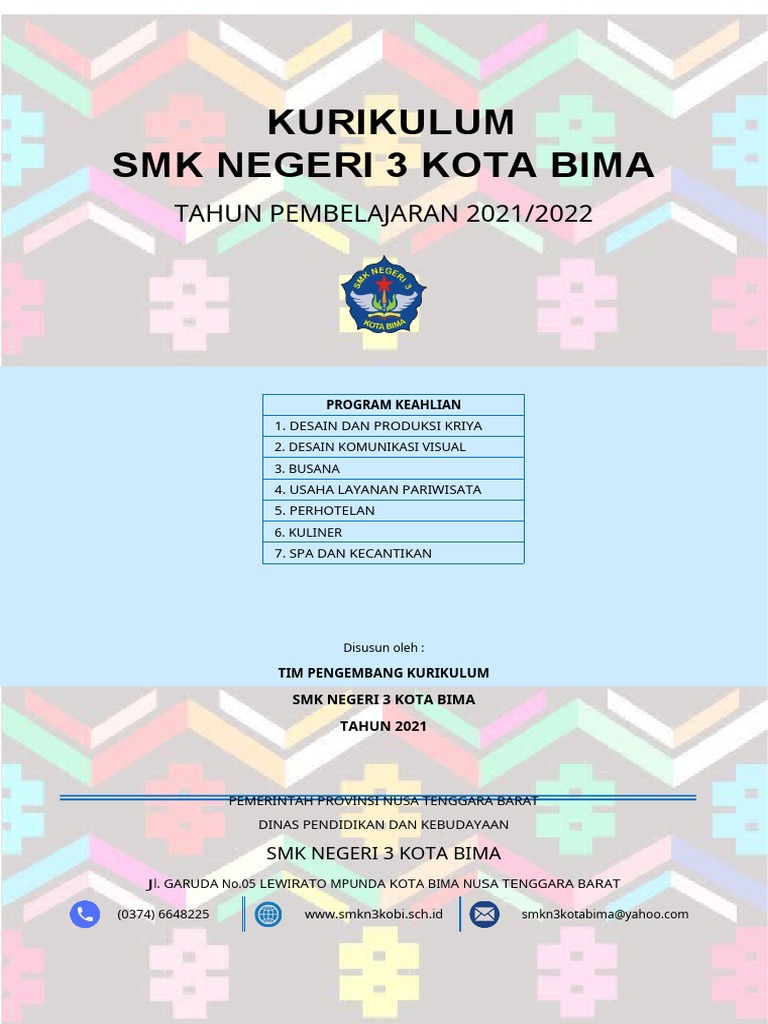 KOS - SMKN 3 KOTA BIMA - CTH - W-Bali-dikonversi | PDF