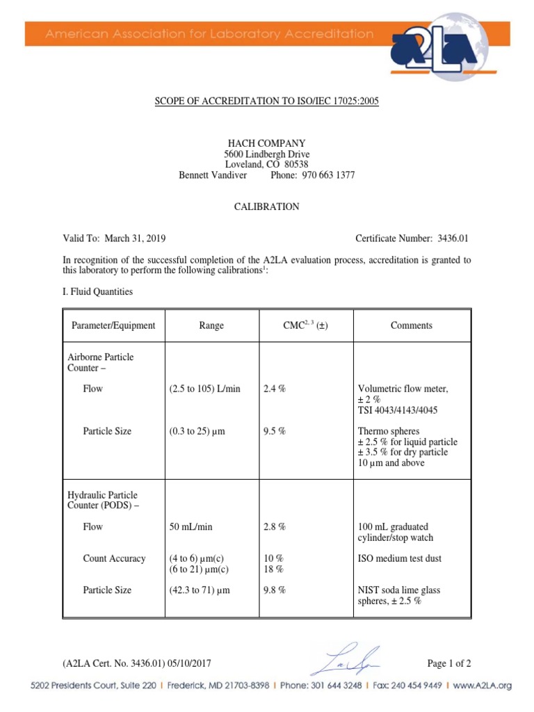 Scope | PDF | Calibration | Metrology