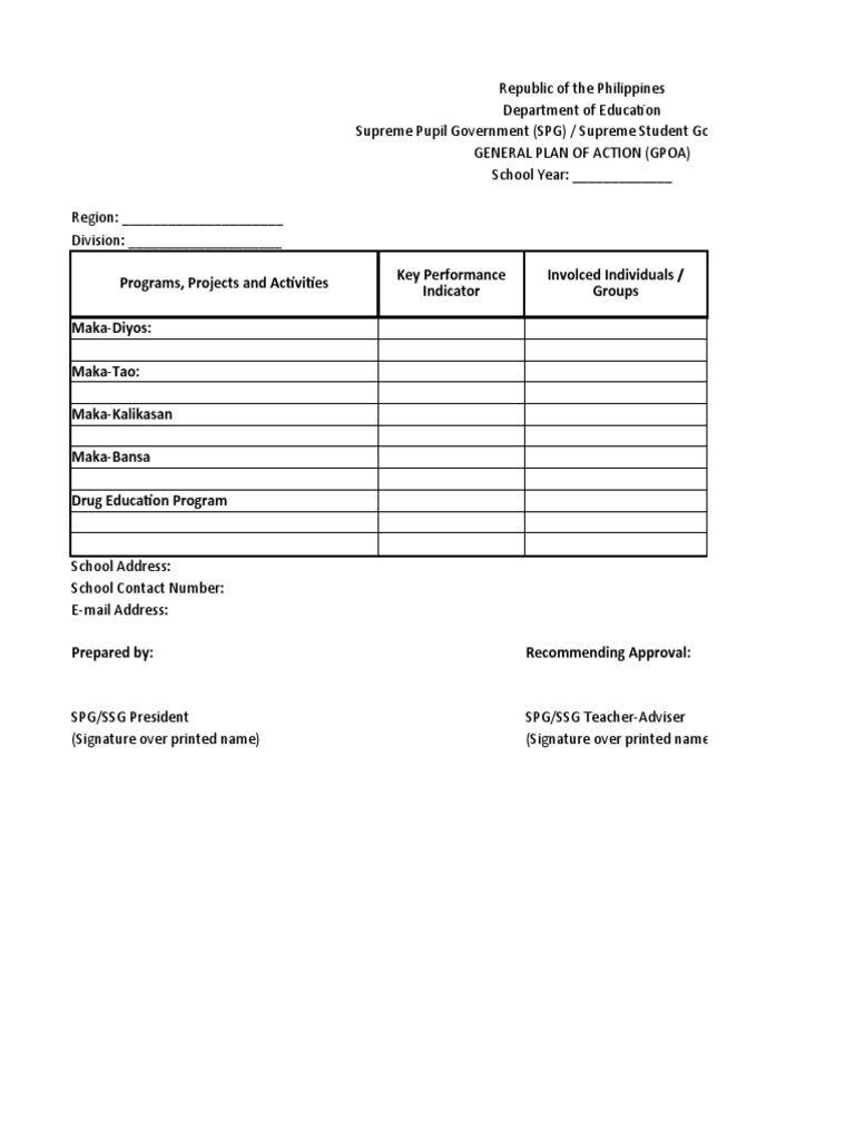 SPG&SSG Gpoa and Aar | PDF | Career & Growth