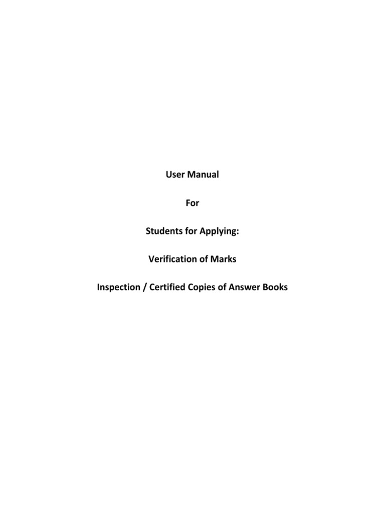 Verification of Marks of CS Exam | PDF