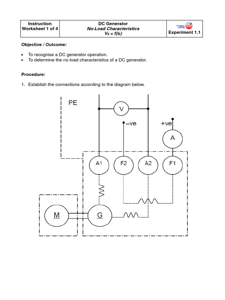 Lab 1 - DC Generator (MANUAL) | PDF
