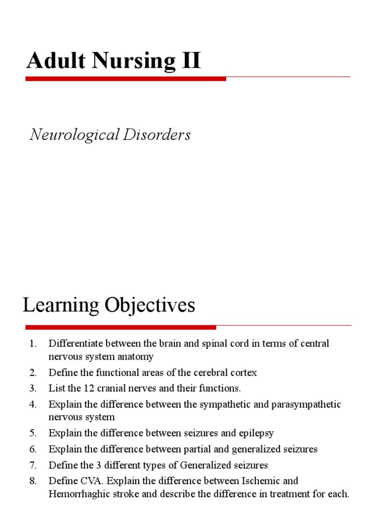 Neurological Disorders | PDF | Stroke | Headache