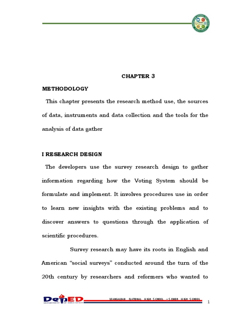Chapter 3 For Voting System | PDF | Computer Programming | Survey Methodology