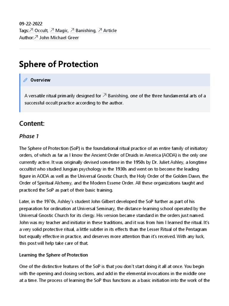 Sphere of Protection Series | PDF | God | Polytheism