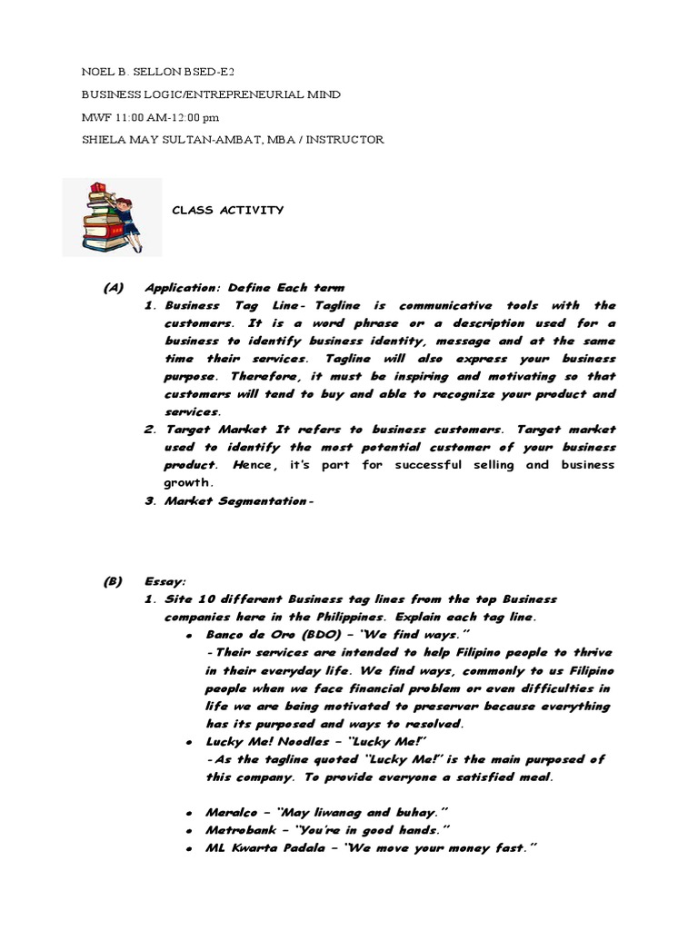 Business Logic 11am 12NN | PDF