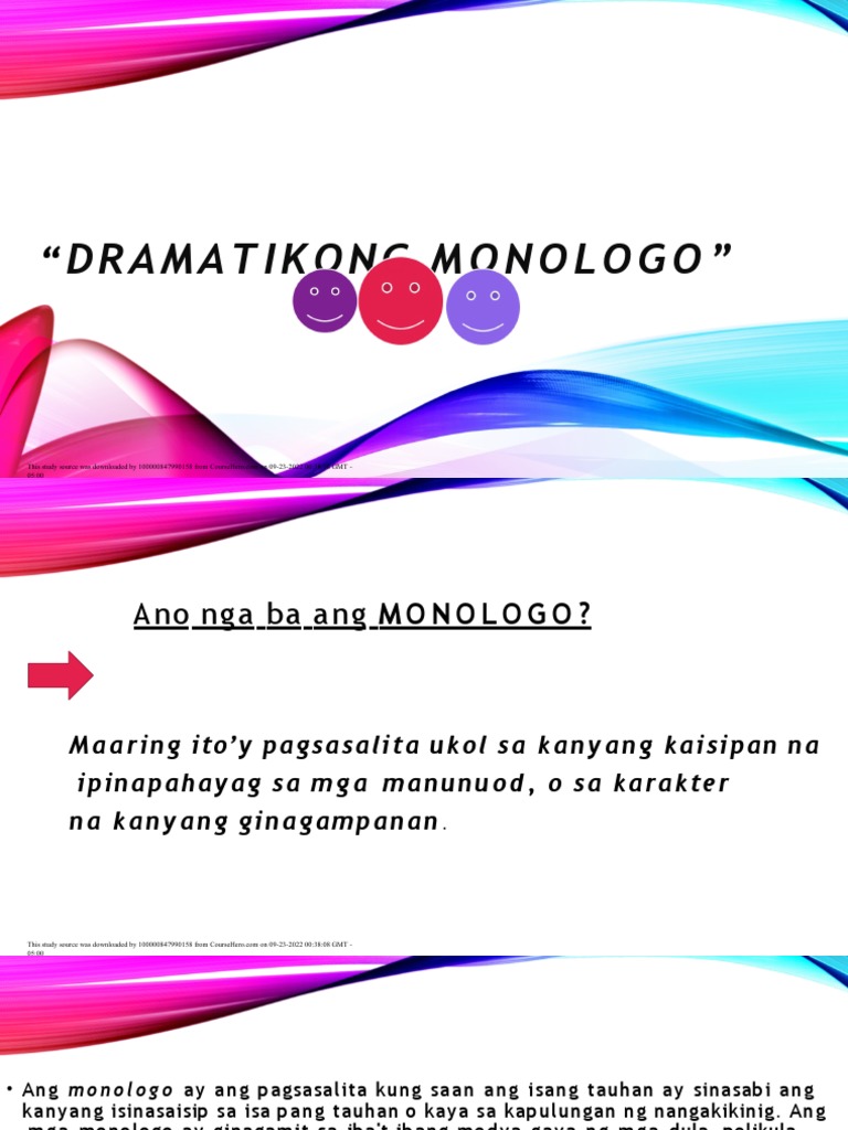 Dramatikong Monologo | PDF