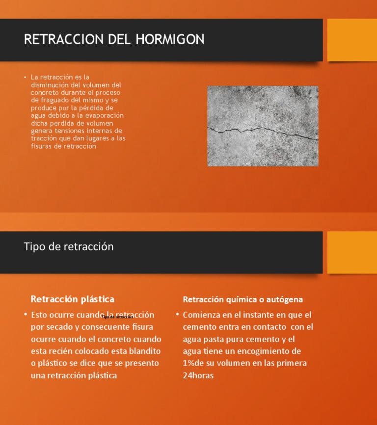 Retraccion Del Hormigon | PDF